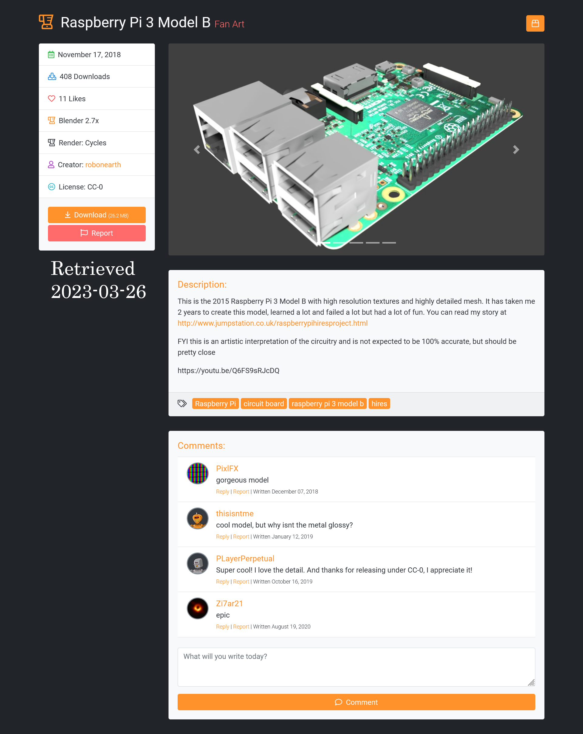 Raspberry Pi 3 Model B by Books | Download free STL model | Printables.com