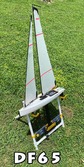 DF95 DF65 IOM US1M Star 45 and others 3/4" PVC pipe RC sailboat stand ...