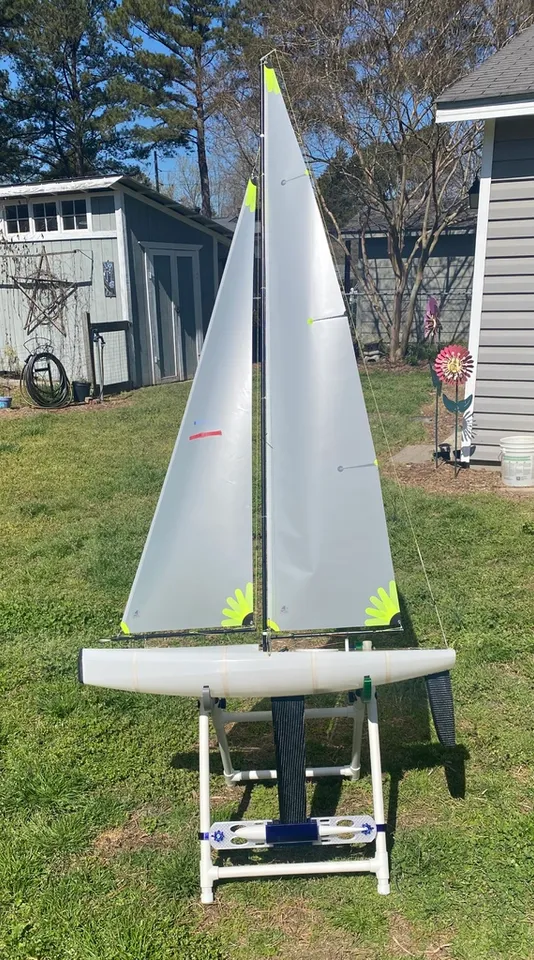 DF95 DF65 IOM US1M Star 45 and others 3/4" PVC pipe RC sailboat stand ...