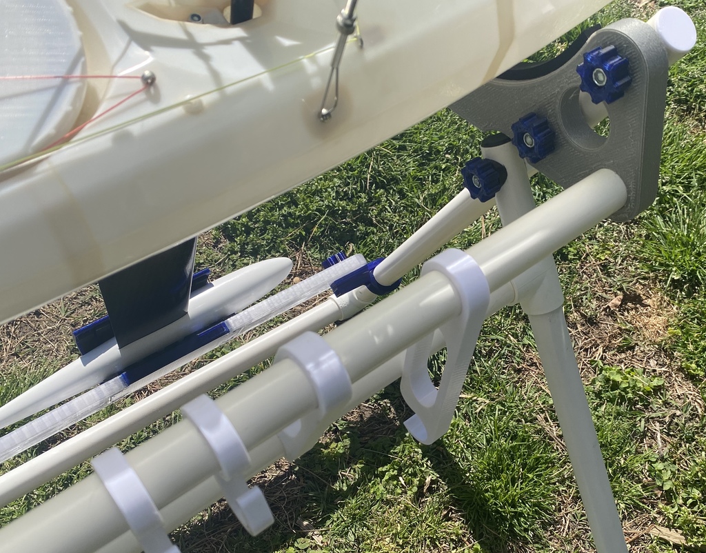 DF95 DF65 IOM US1M Star 45 and others 3/4" PVC pipe RC sailboat stand ...