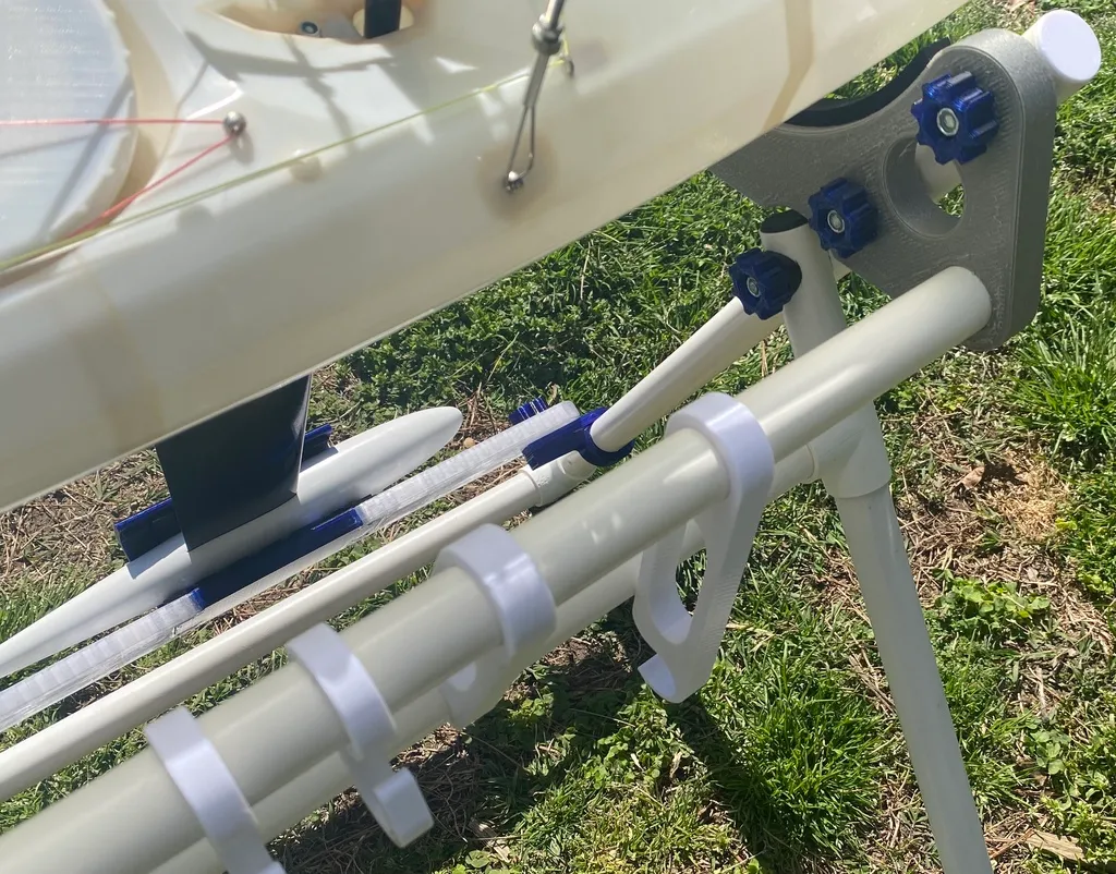 DF95 DF65 IOM US1M Star 45 and others 3/4" PVC pipe RC sailboat stand ...