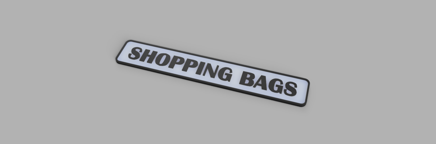 Shopping Bag Reminder sign by smt_1 | Download free STL model ...
