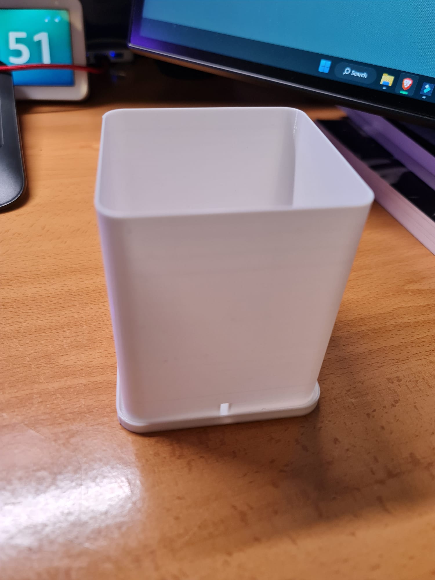 Square Plant Pot with Saucer by TecnoDrone3D | Download free STL model ...