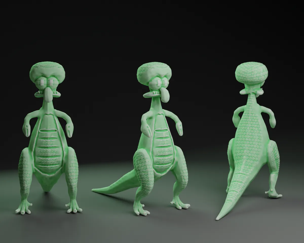 Squidwardosaurus by Peter Farell | Download free STL model | Printables.com