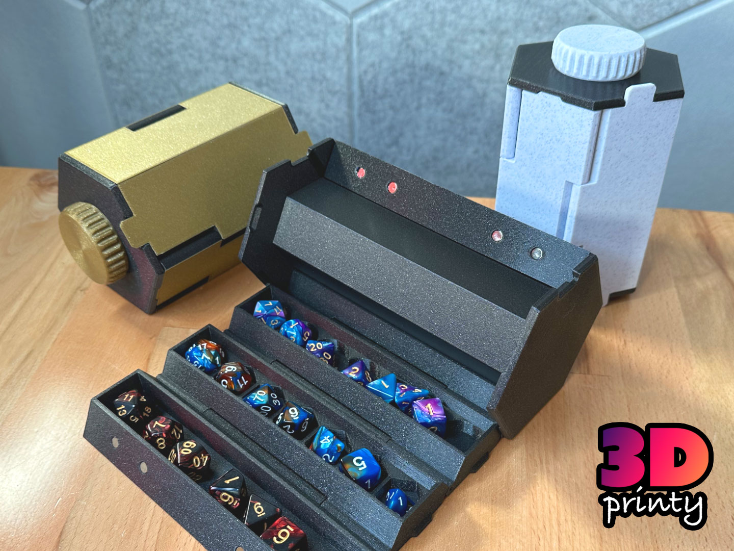 Rollup Dice Box (Large) by 3D Printy | Download free STL model ...