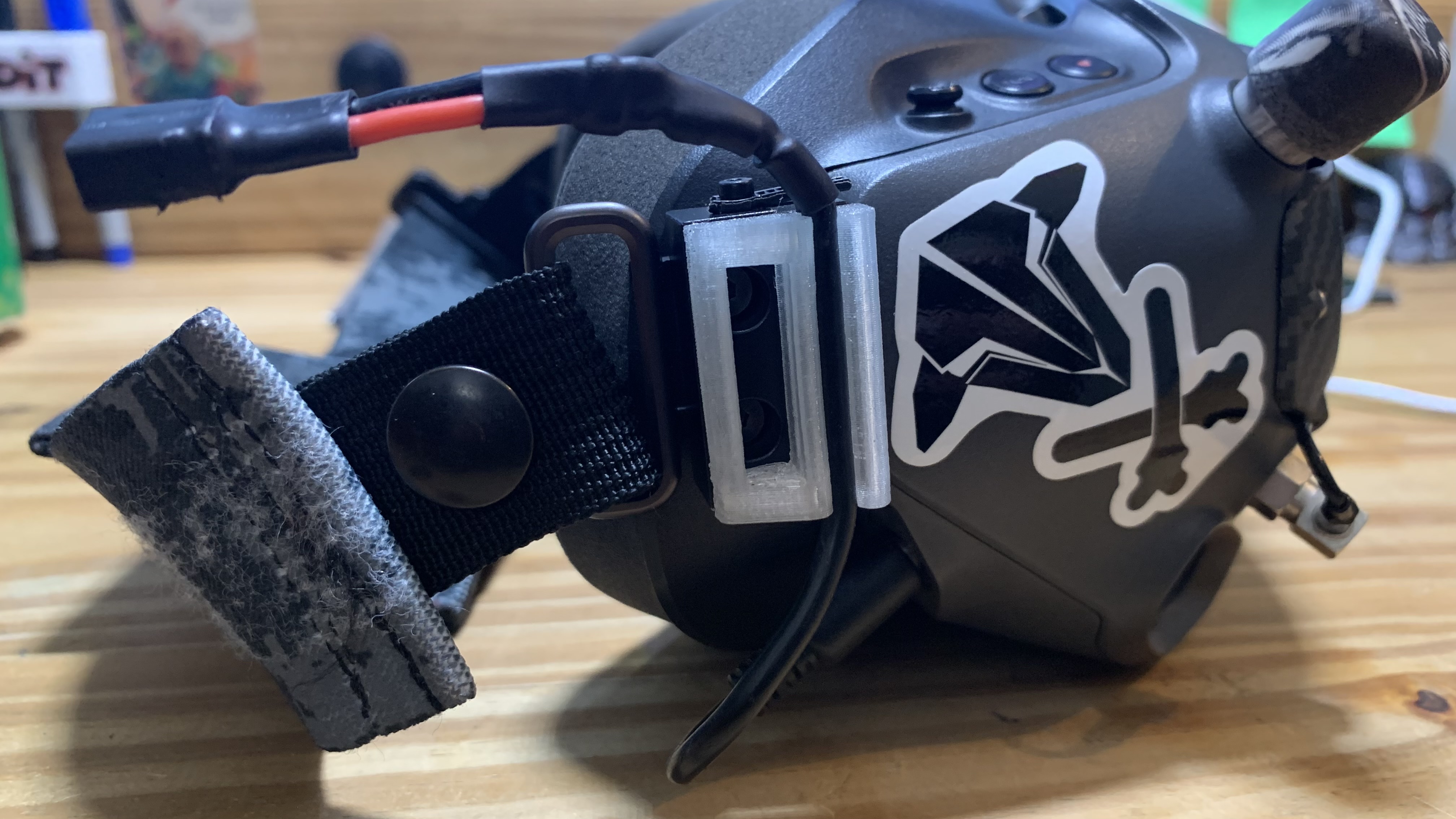 DJI FPV Goggles Cable Analog Mount Cable Security by Wavz3D | Download ...