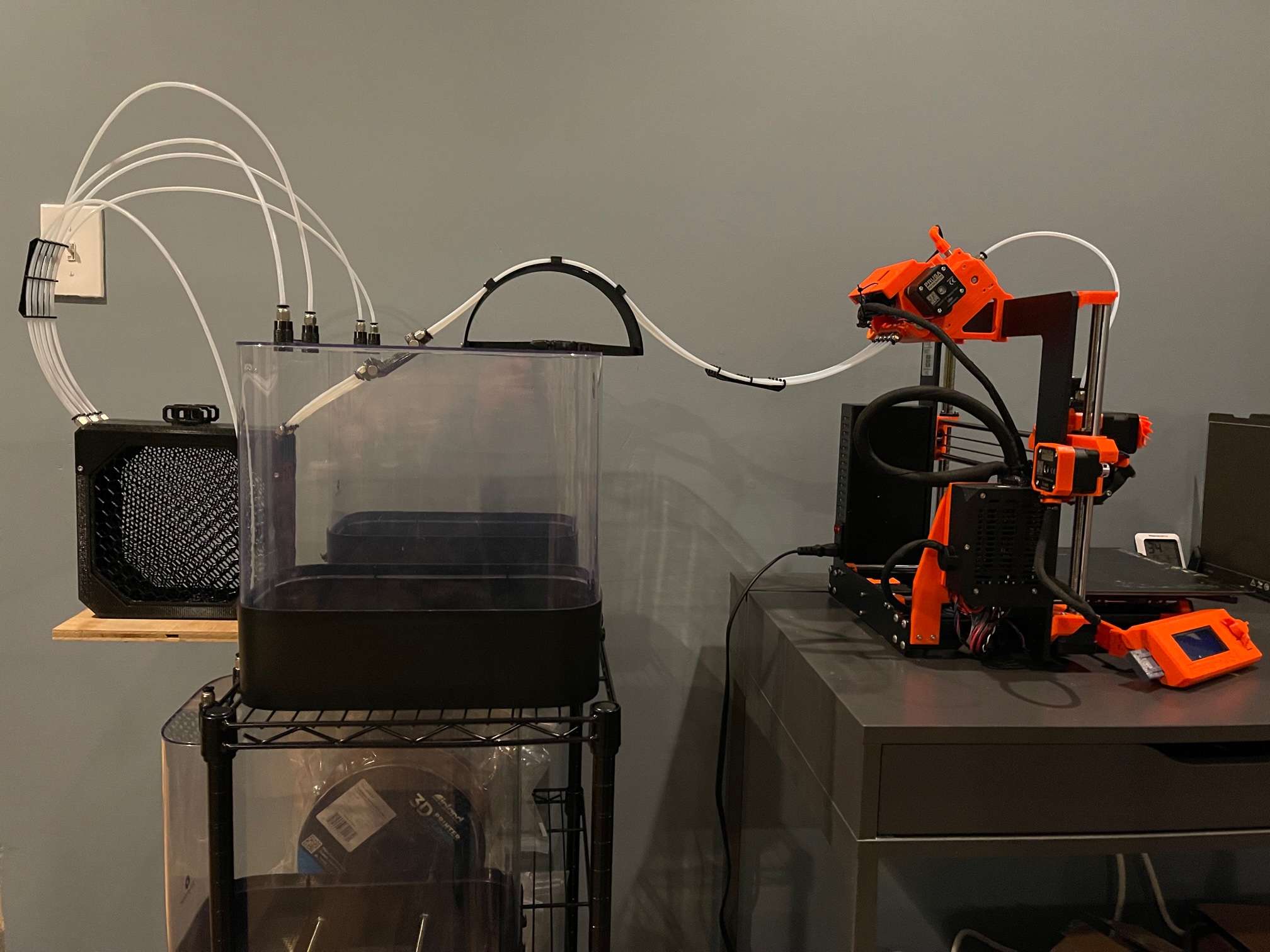 MMU Large Arch with stand for PTFE spacer tubing by Real 3D Prints ...