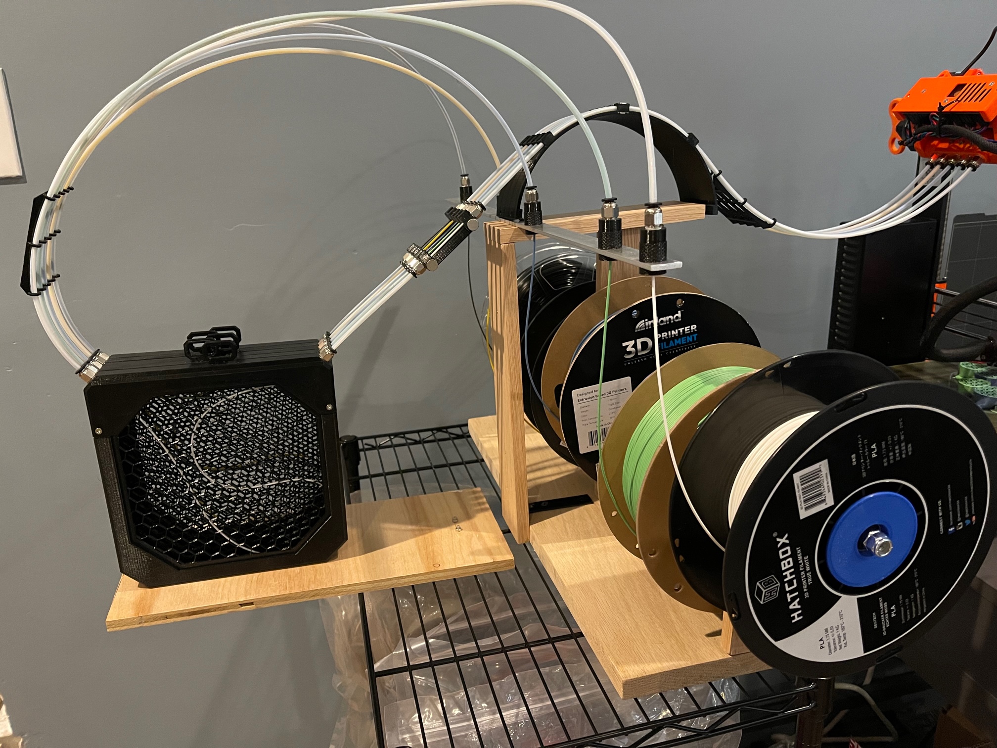 MMU Large Arch with stand for PTFE spacer tubing by Real 3D Prints ...