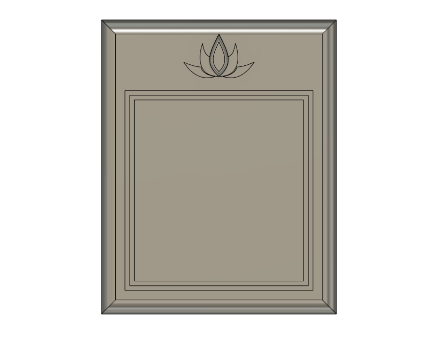 Lotus Award Plaque by StarlightAR | Download free STL model ...