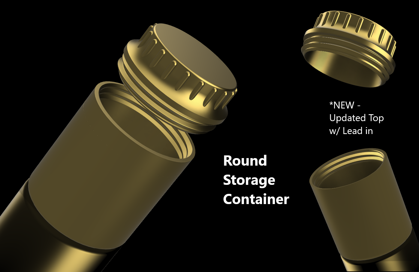 Round Threaded Storage Container by McTech3D | Download free STL model ...