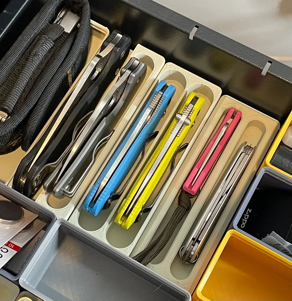 Gridfinity Pocket Knife Storage and Others! by KYZ Design | Download ...