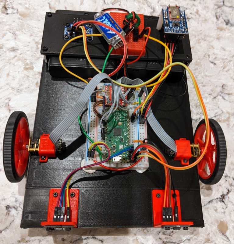 3D printable version of the robot from the 'Robotics at Home with Raspberry Pi Pico' book by Leo ...