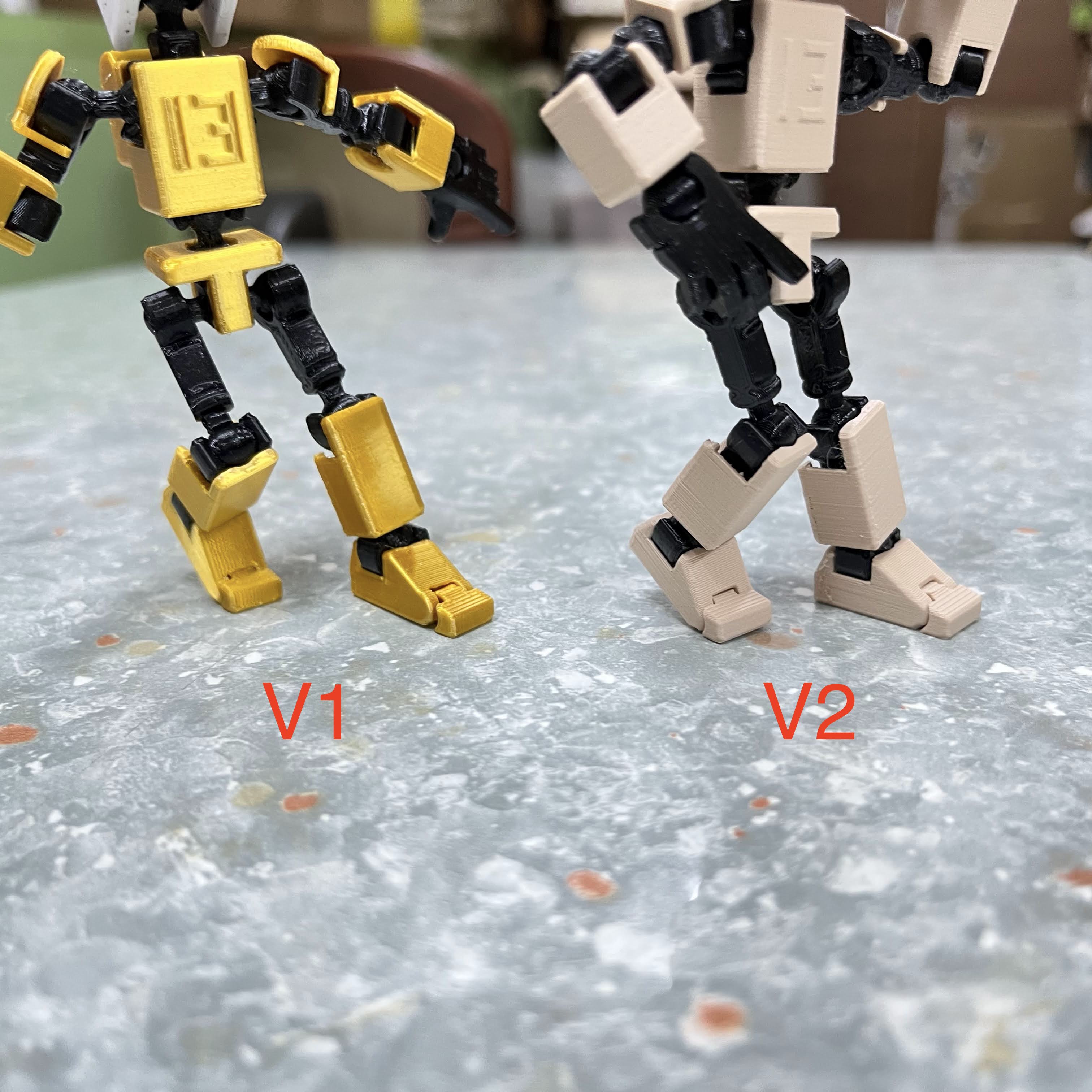 Posable feet for MINI 13 (print-in-place) by Keith Chong | Download ...