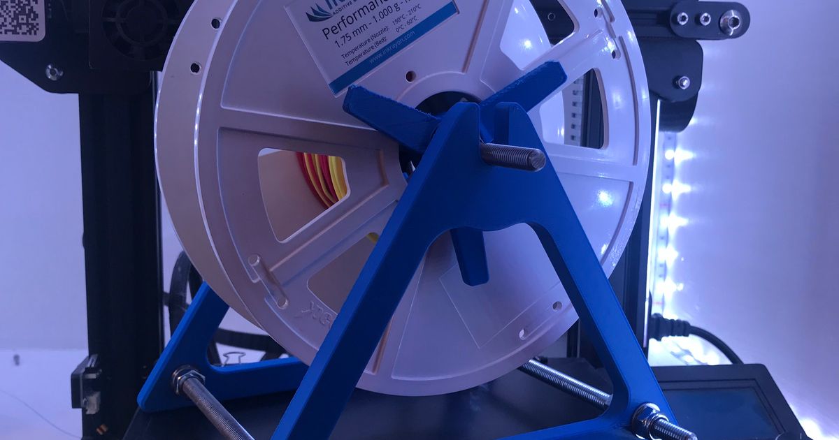 Adjustable Filament Spool Holder by Estikuma | Download free STL model ...