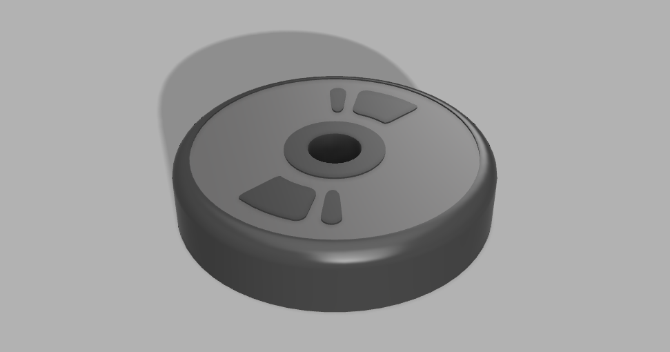 45 RPM adapter with vinyl design engraved MK. 1 LESS FILAMENT USING ...