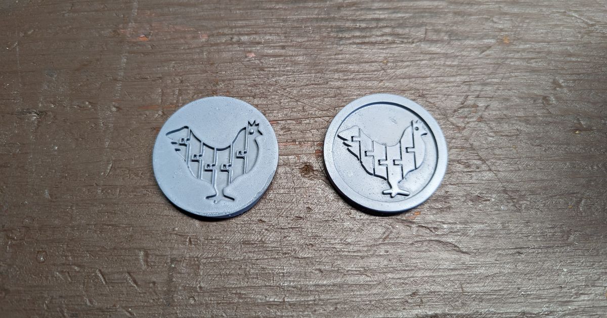 Village Pillage Chicken Coin by gameyspirits | Download free STL model ...