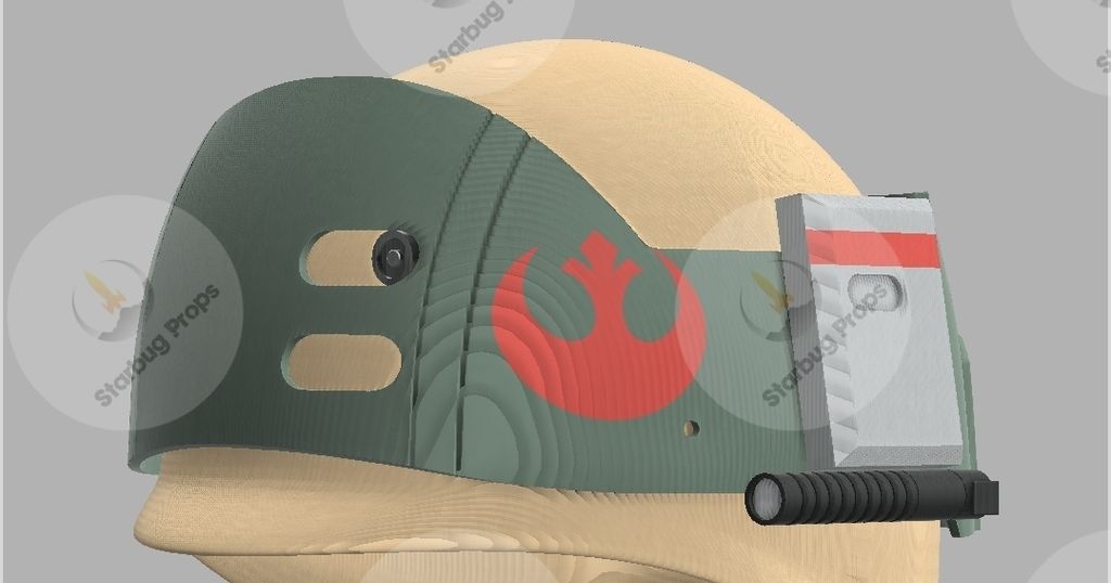 Rogue one Rebel Helmet by StarBug_Props | Download free STL model ...