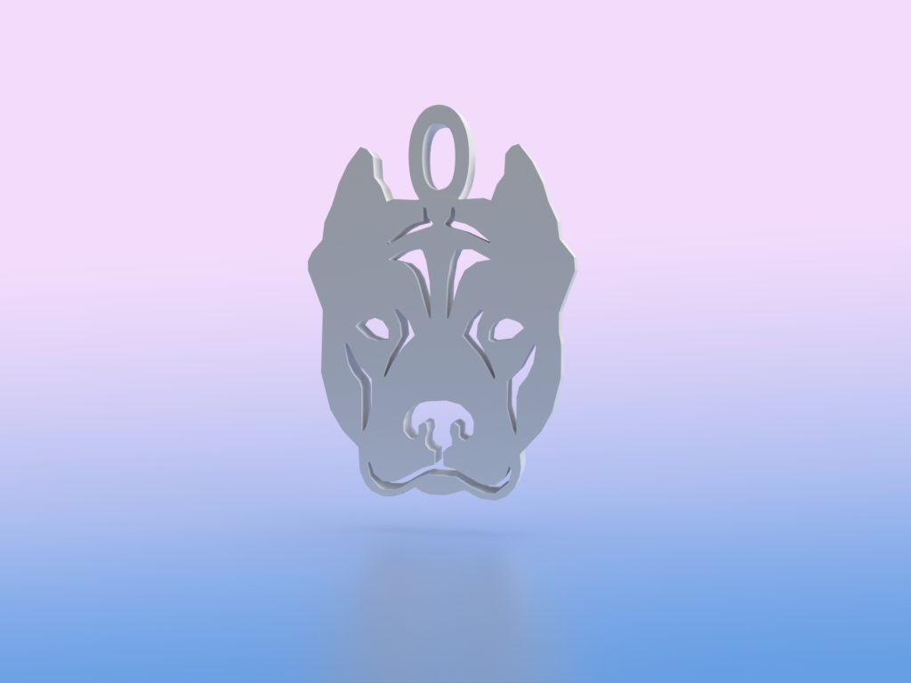 Pitbull keyring by Lexsu | Download free STL model | Printables.com