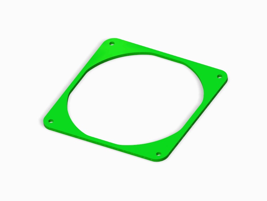 Fan Gasket 120mm for TPU by br34ker | Download free STL model ...
