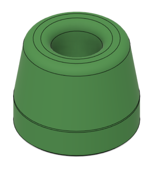 Simple TPU foot, 20mm high x 25mm diameter by Hack_n_Splice | Download ...