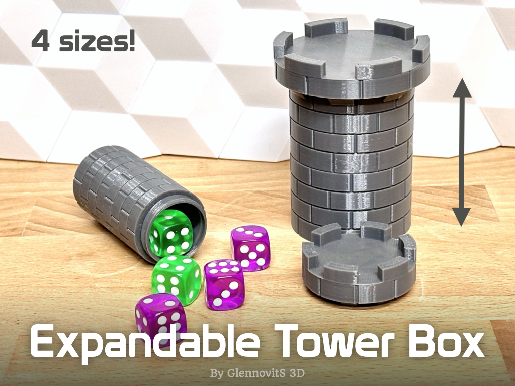 Expandable Tower Box (Multiple sizes available!) by GlennovitS 3D ...