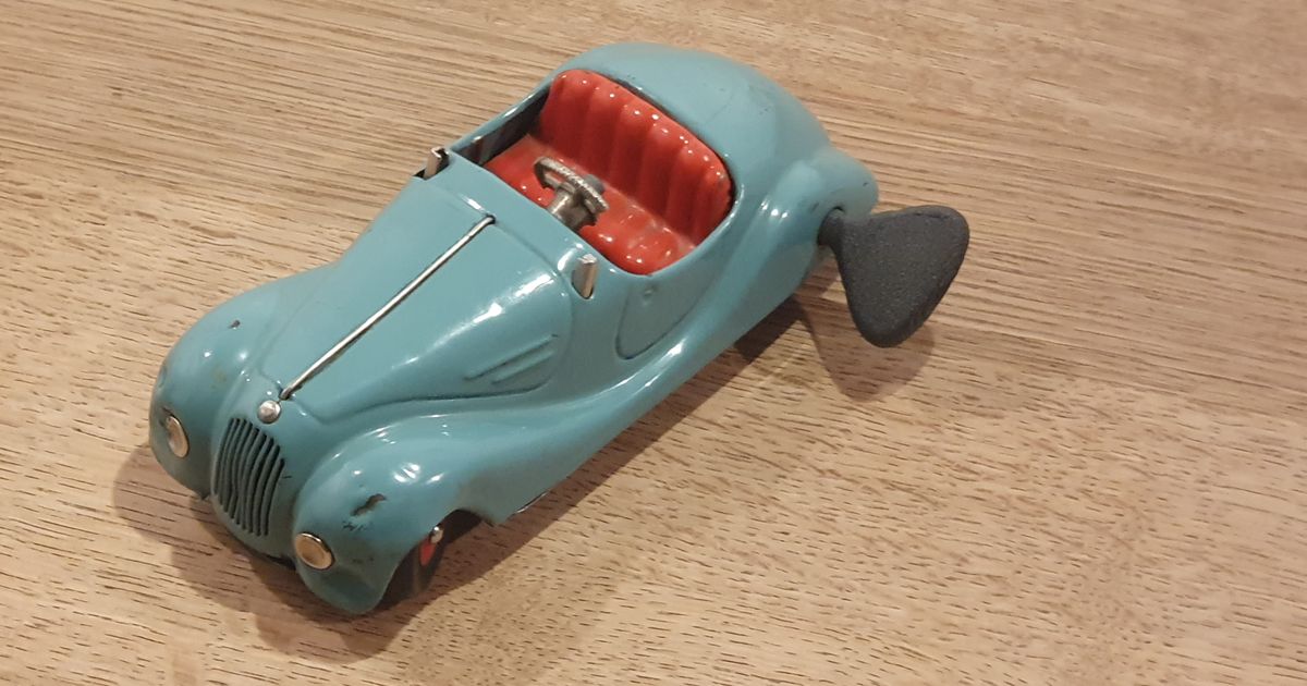 Wind-up key for toy cars (square) by undoz | Download free STL model ...