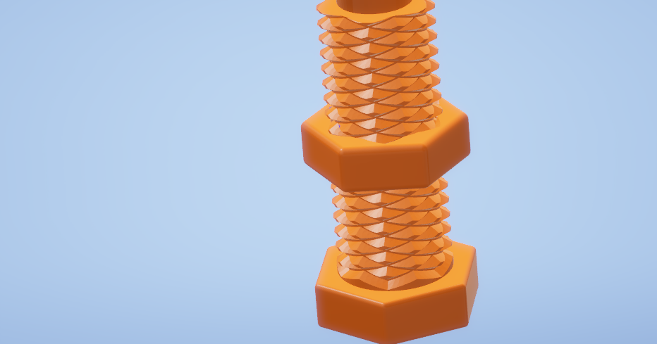 2-way bolt and nut by Benjals | Download free STL model | Printables.com