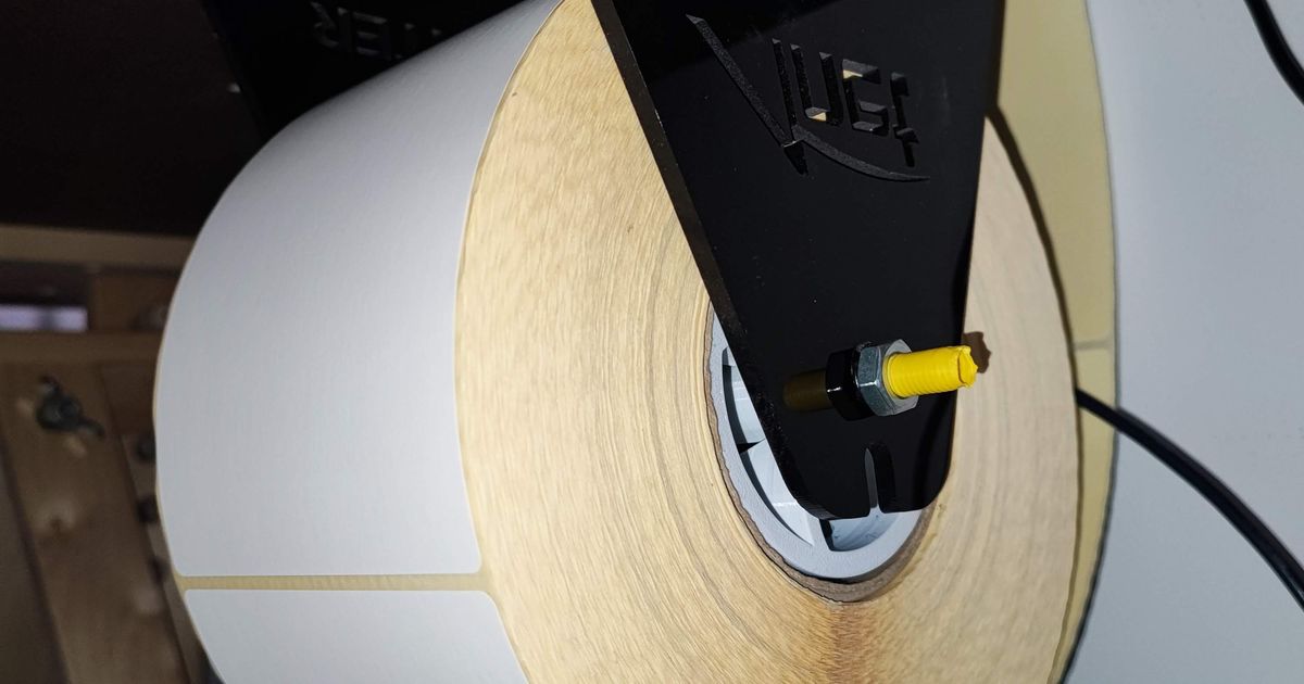 Zebra Big Roll 75mm Adapter for 8mm threaded rod from Anet A6 Spool ...