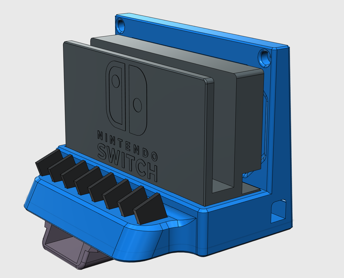 nintendo switch wall mount by twanskys | Download free STL model ...