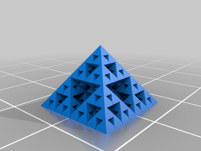 Fractal Pyramid - Multi Color by MagicalBeard | Download free STL model ...
