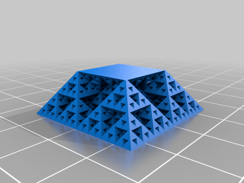 Fractal Pyramid - Multi Color by MagicalBeard | Download free STL model ...