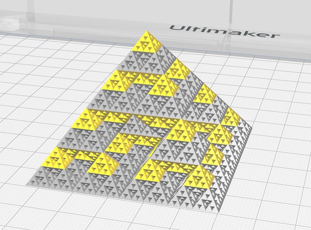 Fractal Pyramid - Multi Color by MagicalBeard | Download free STL model ...