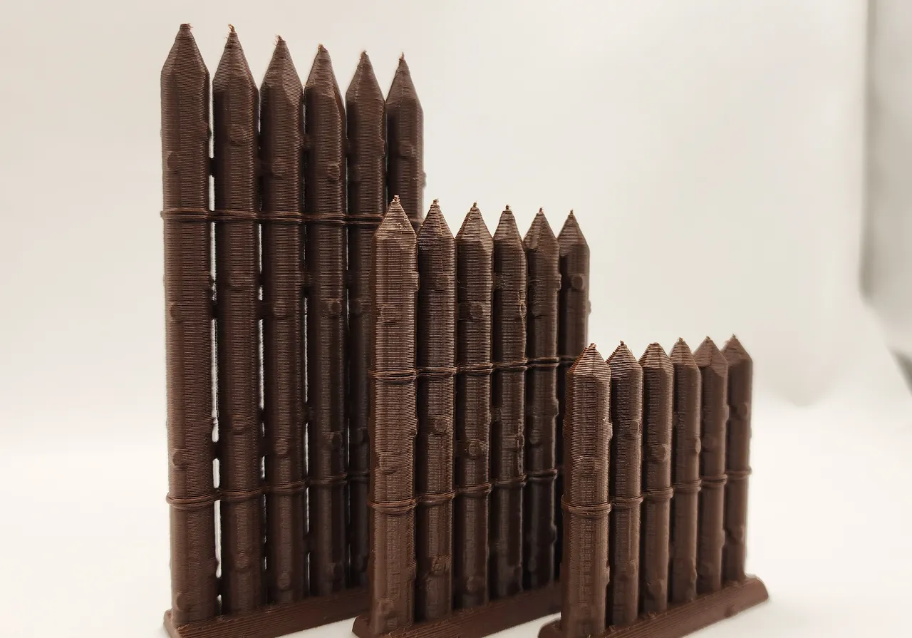 Medieval Palisade Wall Set by Triple G Workshop | Download free STL ...