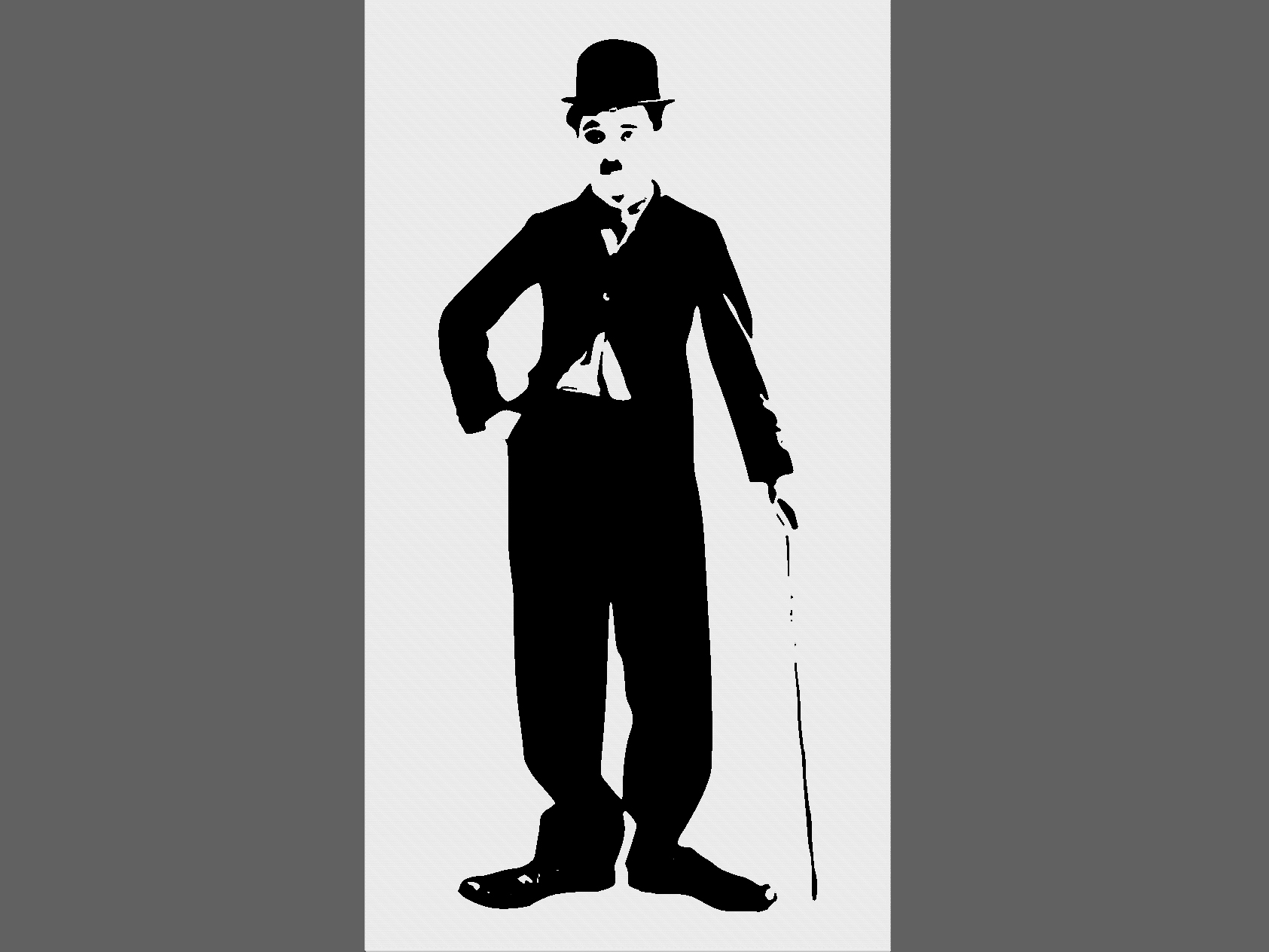 Charlie Chaplin 2-Color by Triple G Workshop | Download free STL model ...