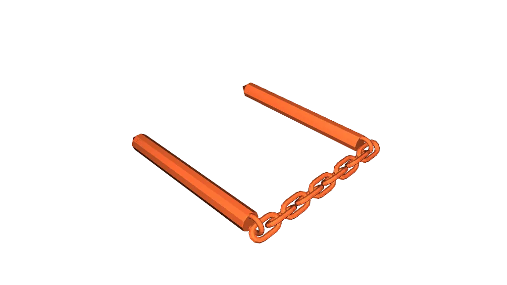 nunchucks (print in place) v2 by B00H | Download free STL model ...