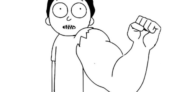 Morty & the Arm ( Armity ) wall art by Ogama Industries | Download free ...