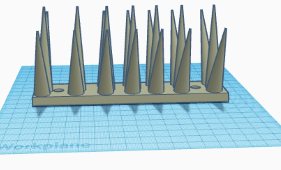 Anti-bird nesting strip by DruNux | Download free STL model ...