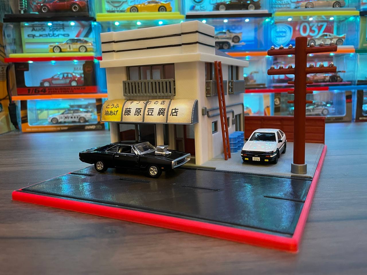 Japanese Style Shop Diorama (Initial D Theme) by GigaPenguin | Download ...