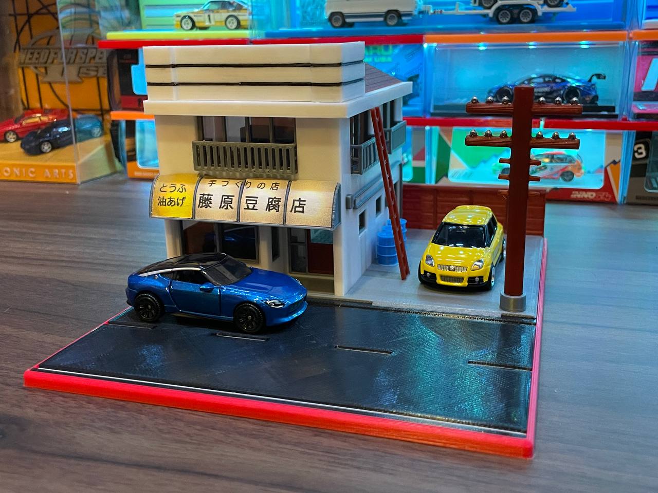 Japanese Style Shop Diorama (Initial D Theme) by GigaPenguin | Download ...