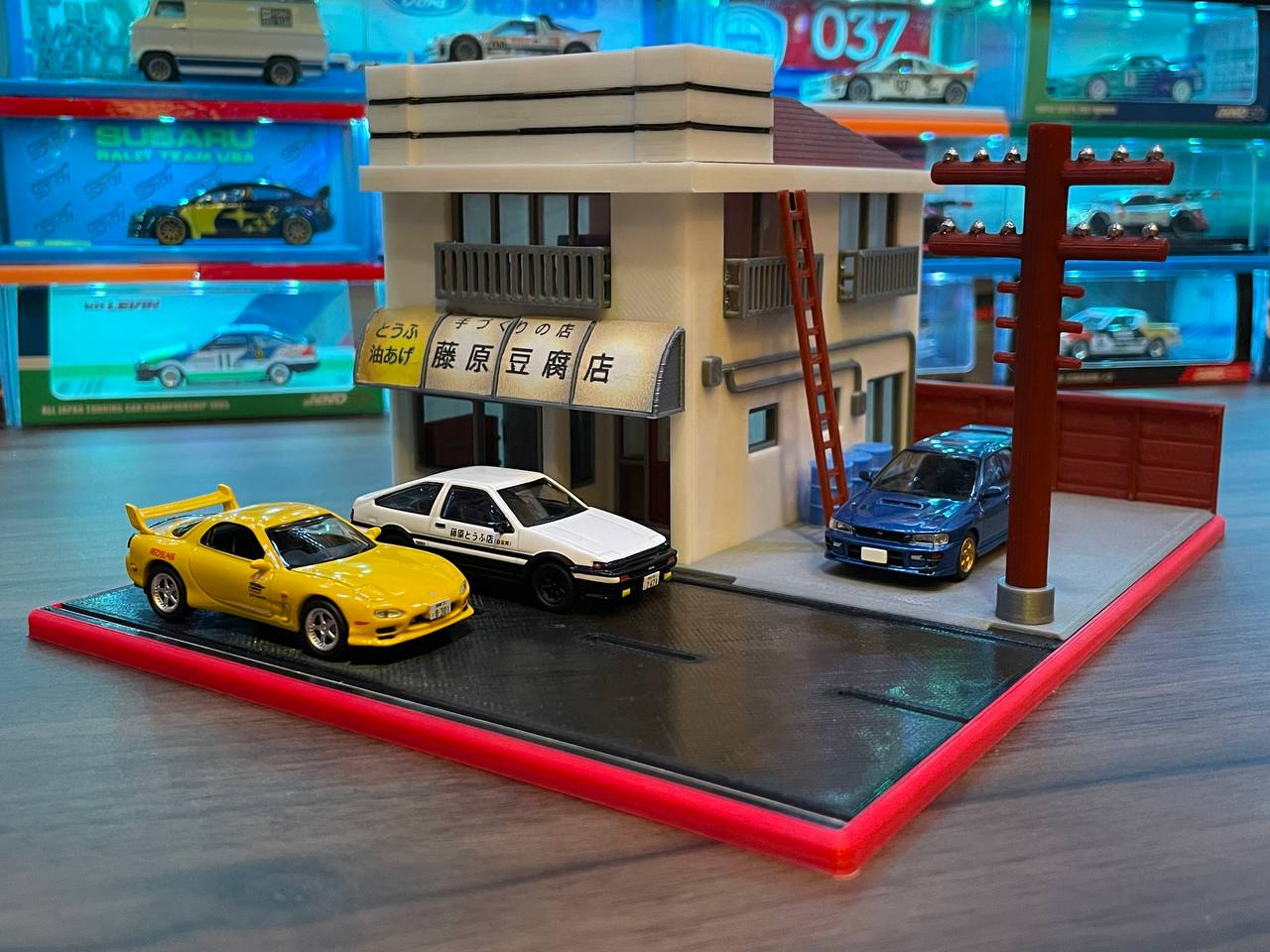 Japanese Style Shop Diorama (Initial D Theme) by GigaPenguin | Download ...