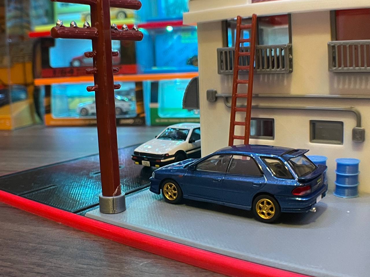 Japanese Style Shop Diorama (Initial D Theme) by GigaPenguin | Download ...