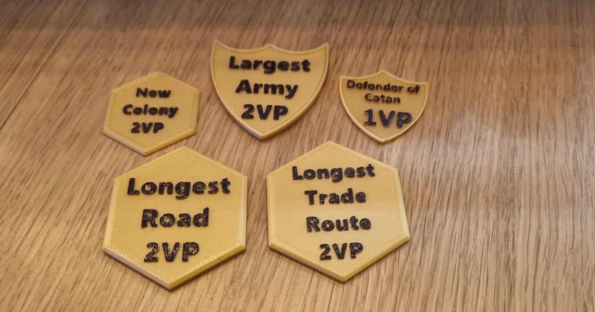 Catan Longest Road 2VP by Linnmarin | Download free STL model ...