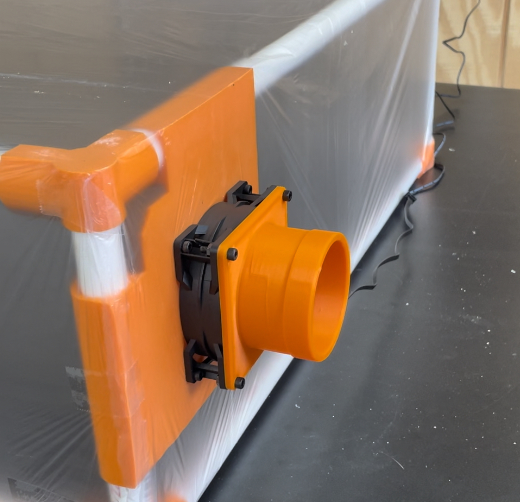 3" Fan Duct Mount For PVC Enclosure by Modern Hobbyist | Download free ...