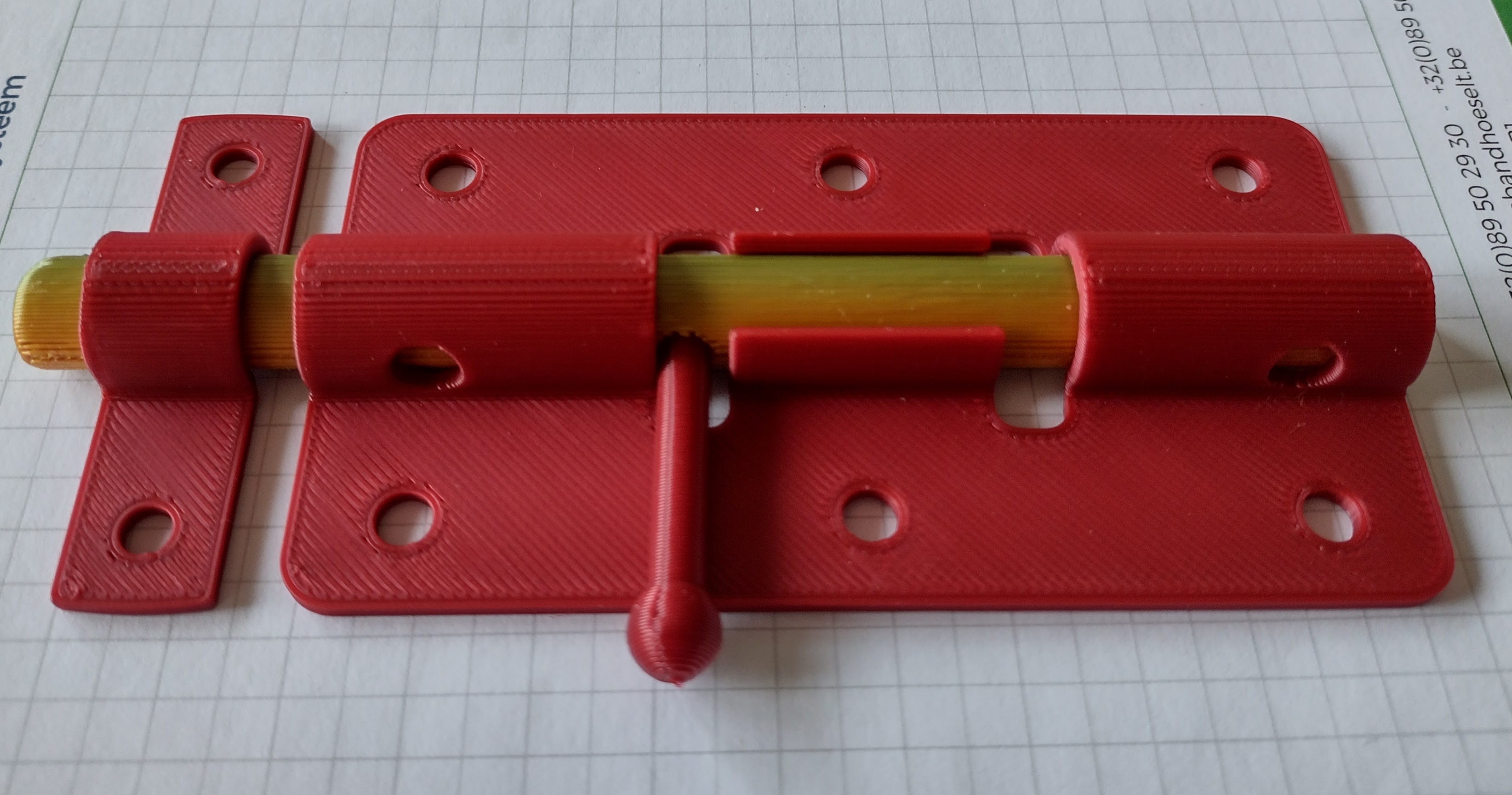 schuifslot-sliding lock by Ludo B | Download free STL model ...