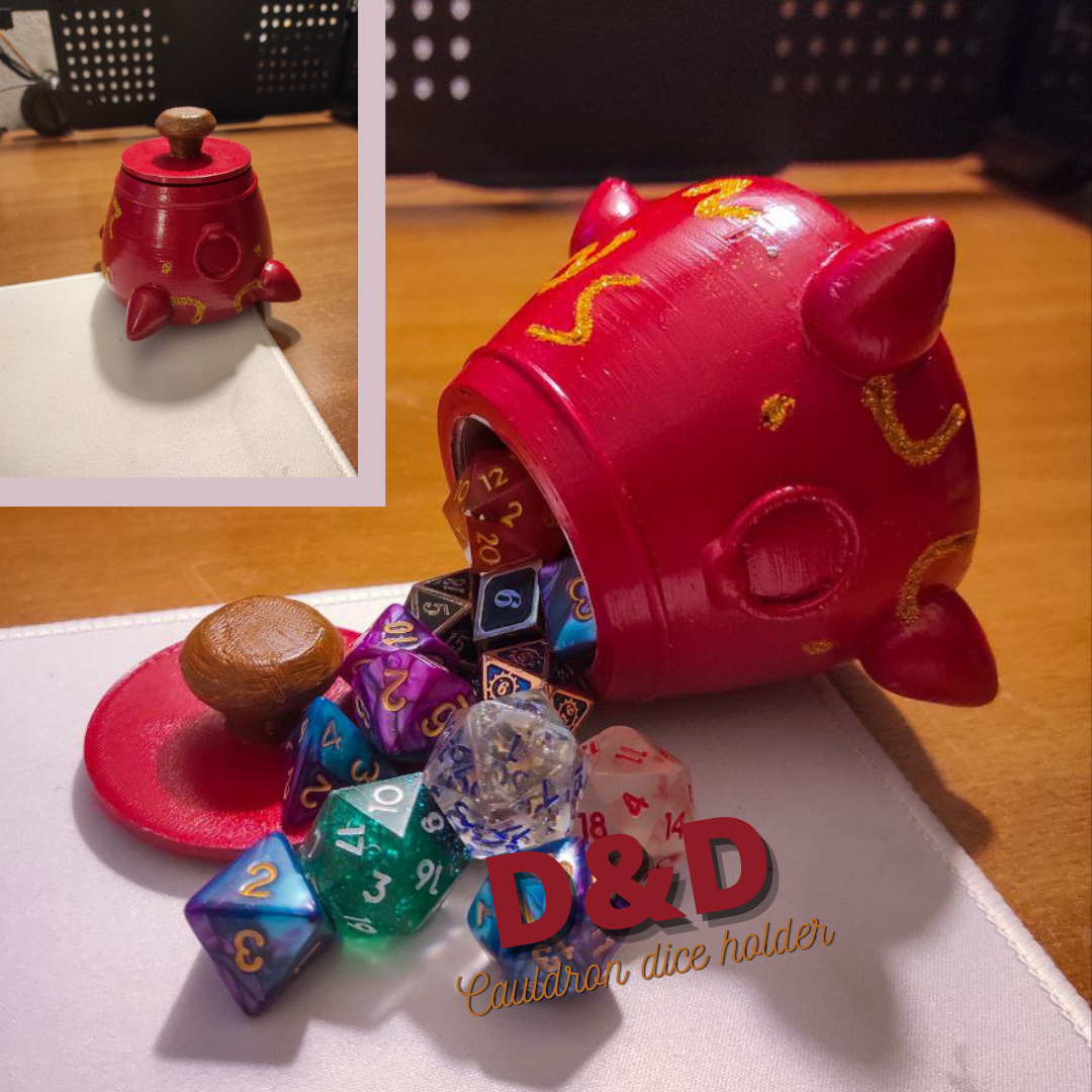Cauldron Dice Holder by Colayser 3D | Download free STL model ...