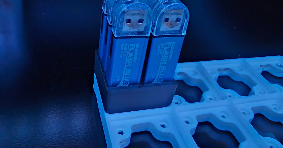 Gridfinity USB Holder by Spotkenyon | Download free STL model ...