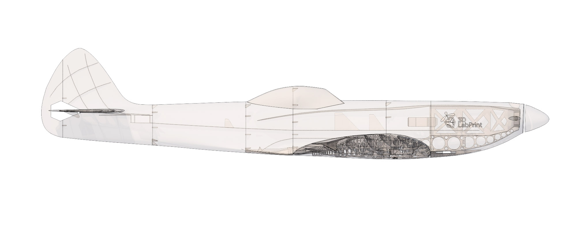 R/C – Supermarine Spitfire Mk XVI by 3DLabPrint | Download free STL ...