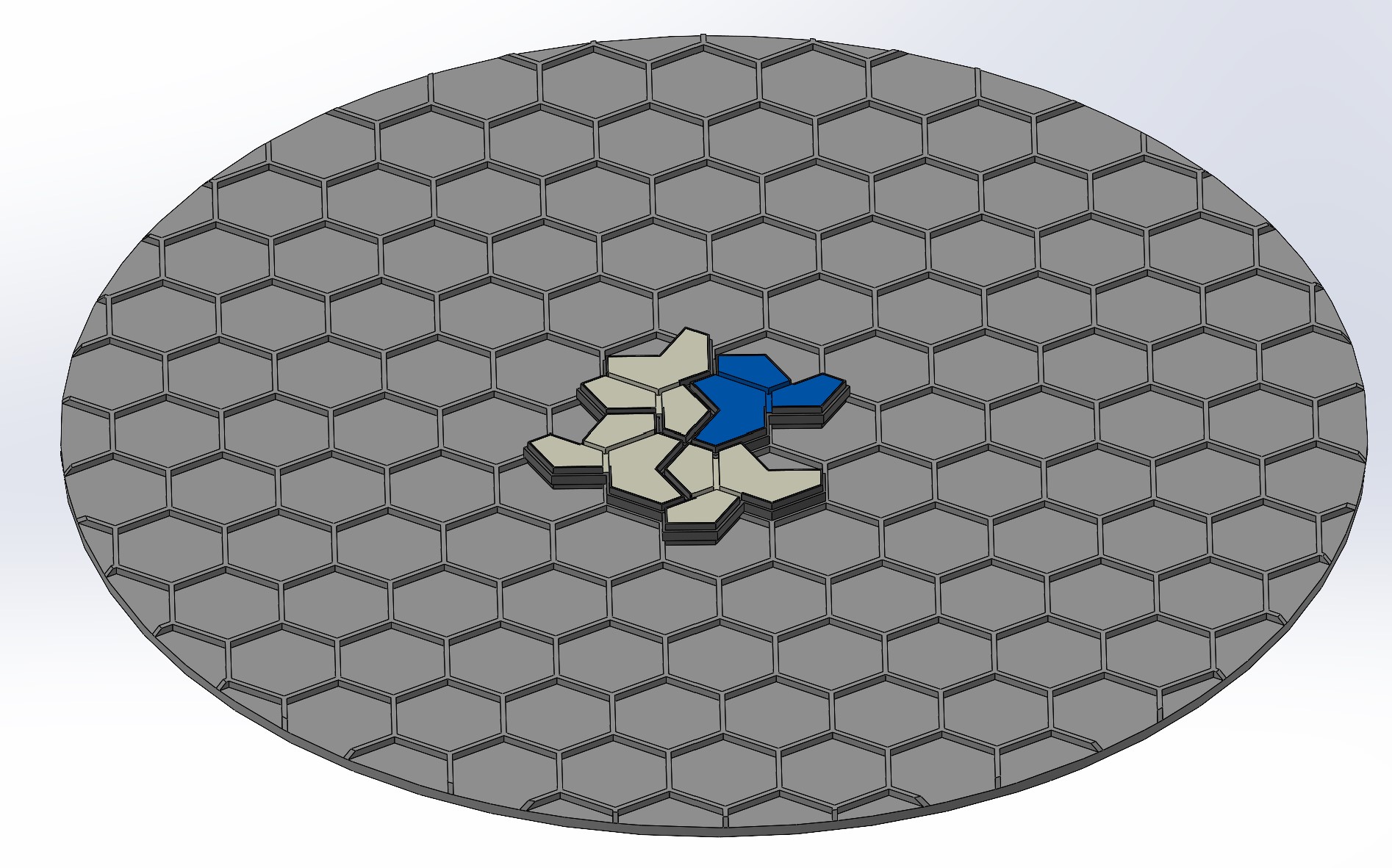 Aperiodic Monotile "The Hat" & Hex Grid Plate by DennyP | Download free ...