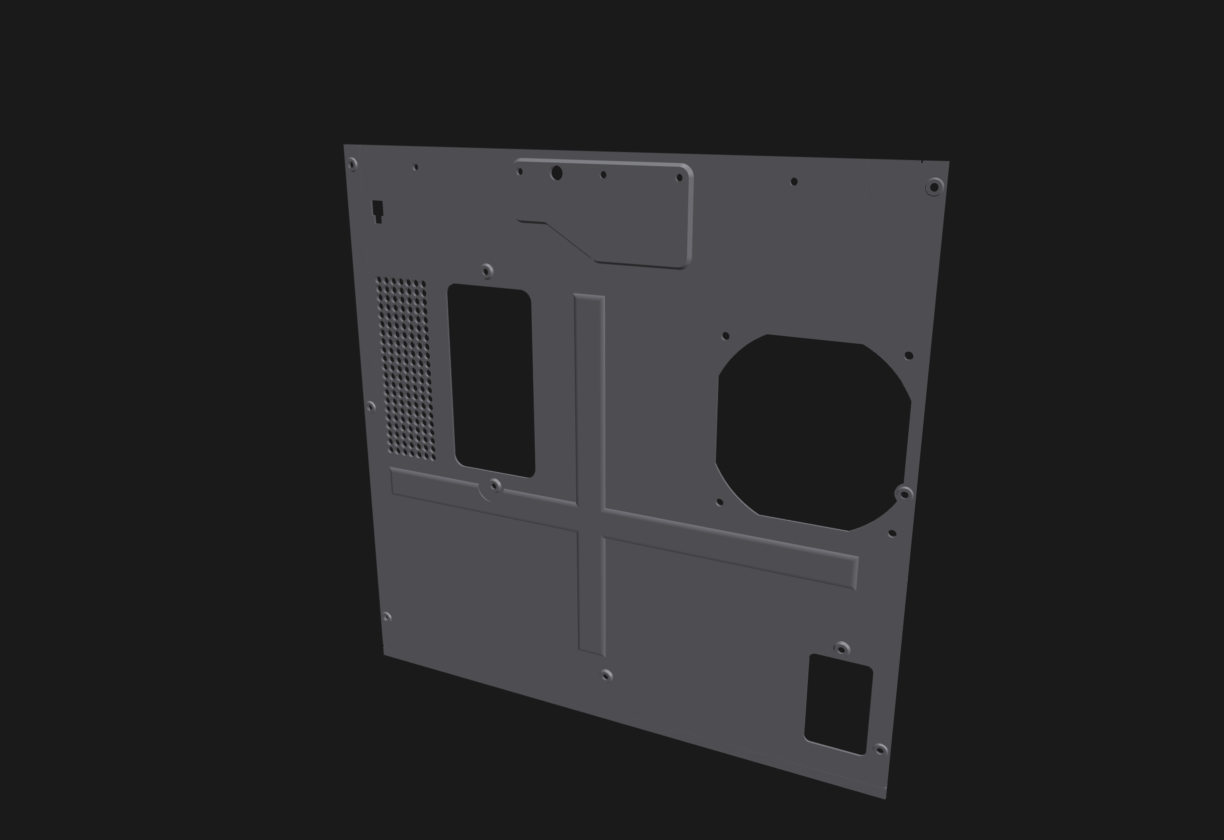 Rear panel with chamber fan for Bambu Lab P1P by dgyenes | Download ...