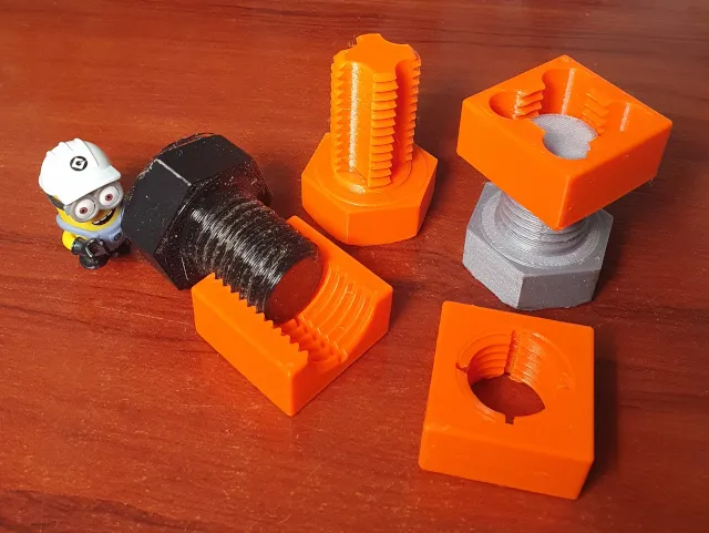 Metric Thread Tool Set M24, Nut, Cut Nut, Screw, Cut Screw & Halfnut ...